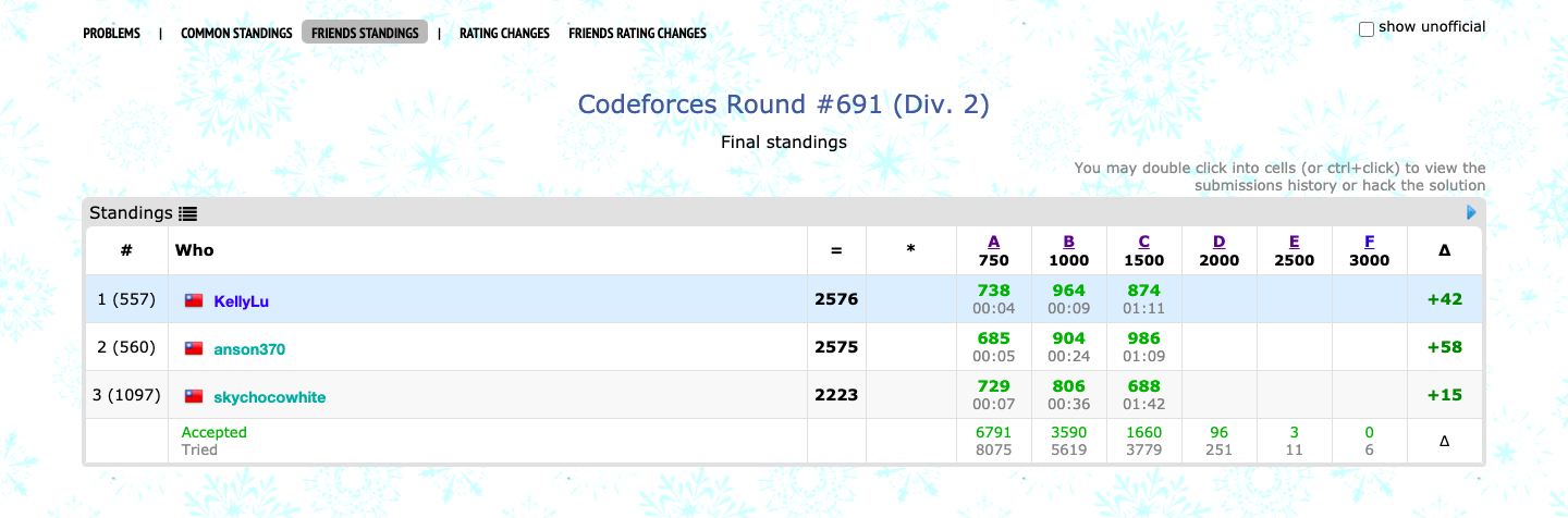 Codeforces Round 691 Div. 2